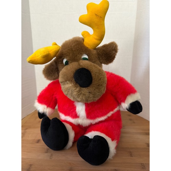 Gund | Toys | Gund 992 Plush Reindeer Santa Outfit Christmas Stuffed ...
